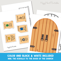 5 Solas Printable Bible Craft – Happy Heart Printables