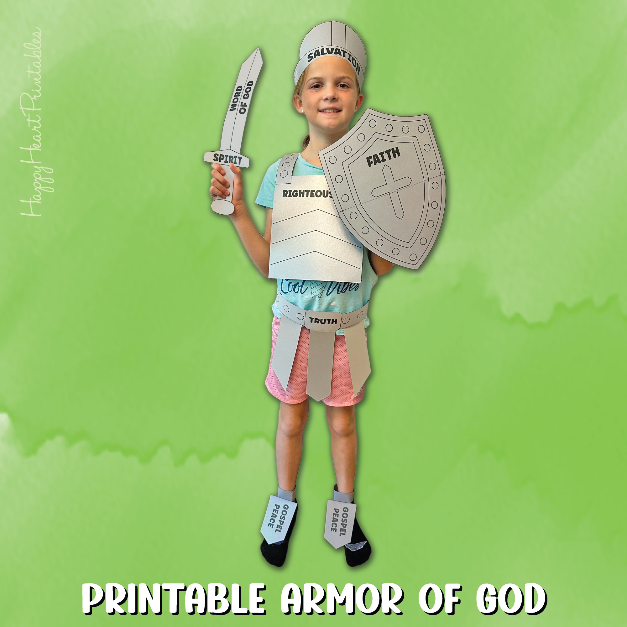Printable Wearable Armor of God – Happy Heart Printables