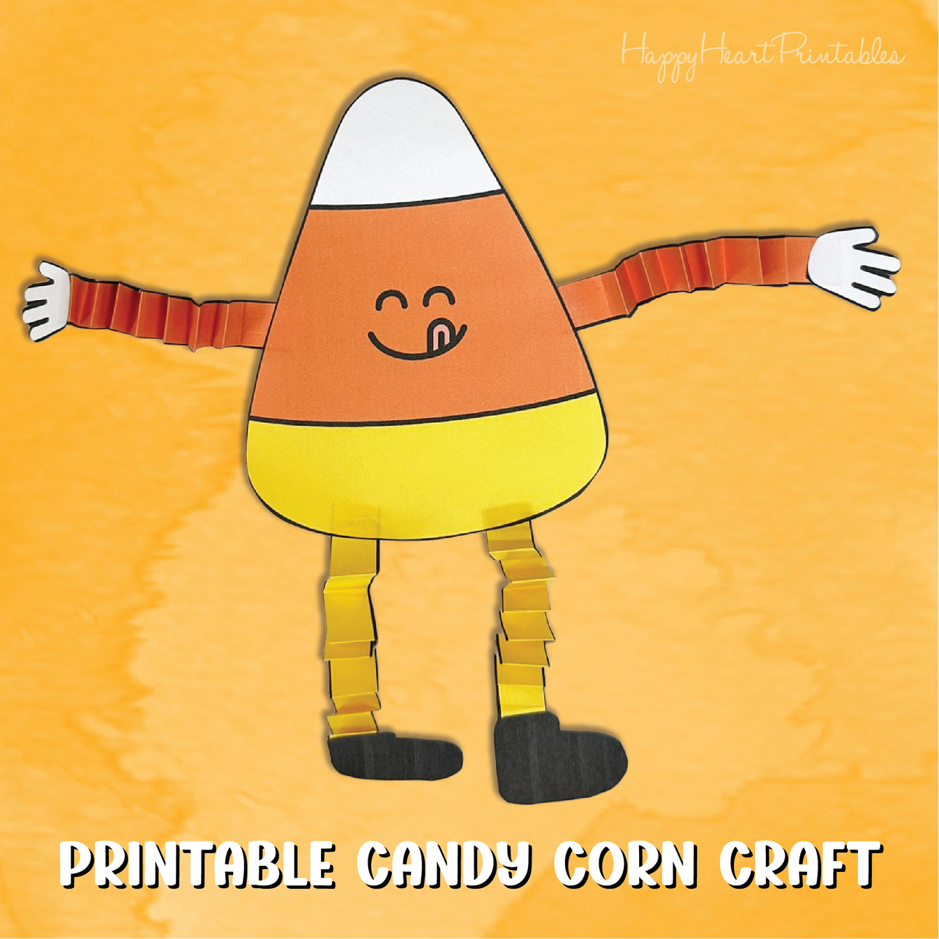 Candy Corn Character Craft – Happy Heart Printables